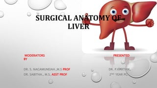 Surgical anatomy of liver | PPTX