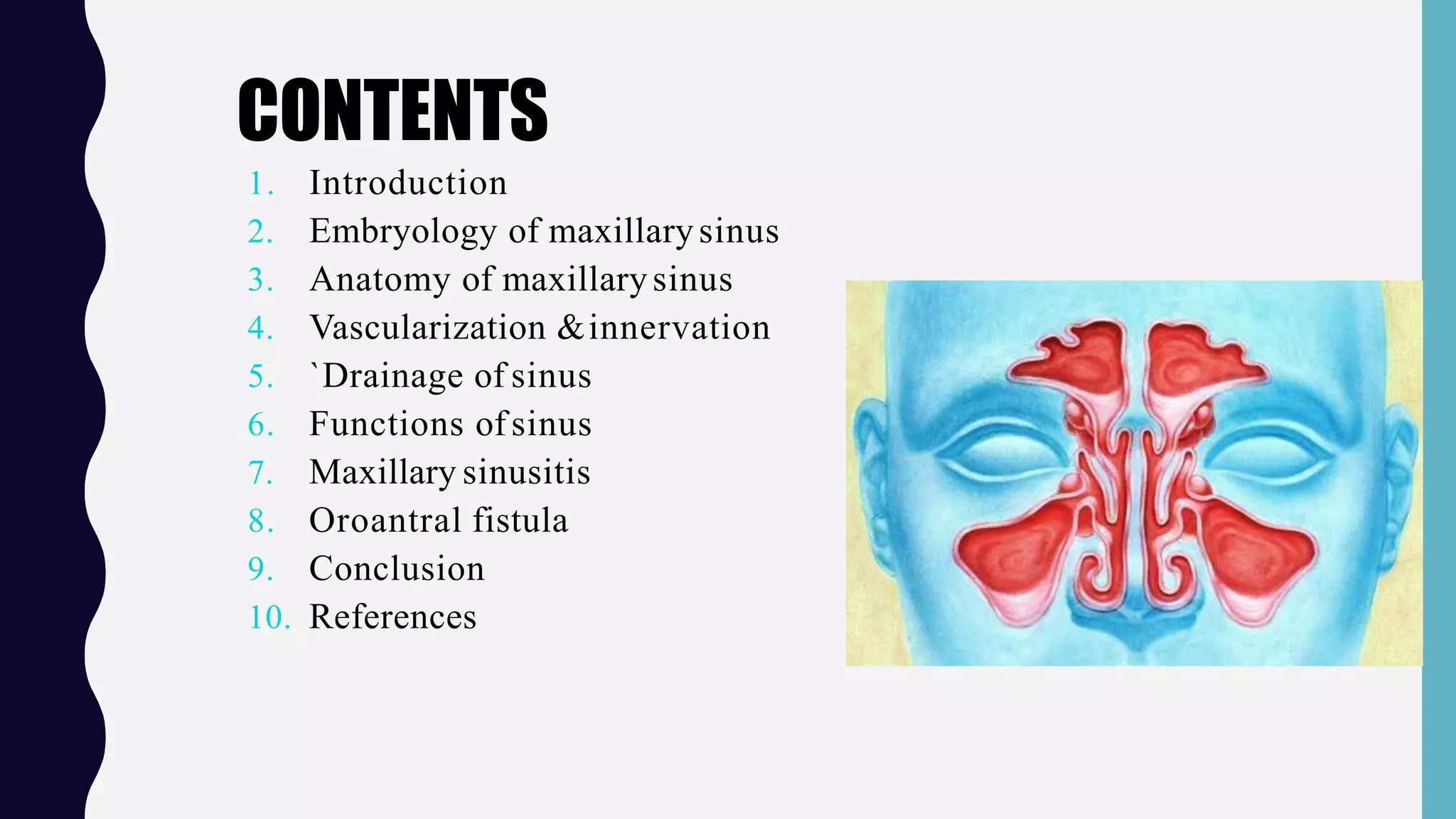 Surgical anatomy of maxillary sinus | PPTX