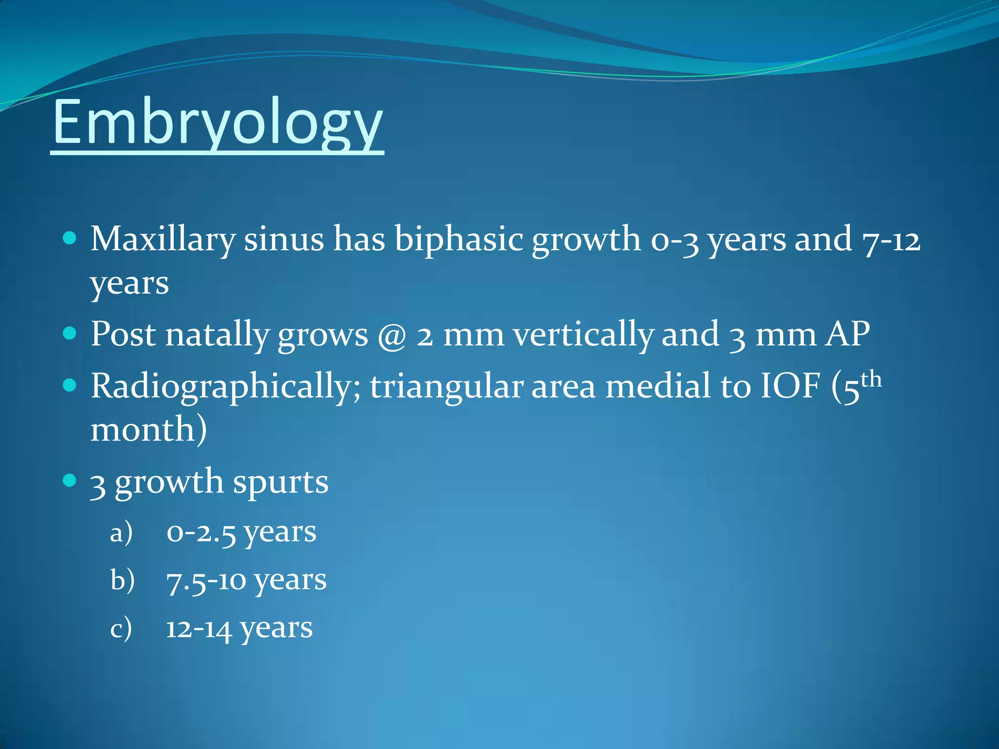 Surgical anatomy of maxillary sinus – note on (2) | PPTX