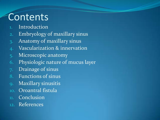 Surgical anatomy of maxillary sinus – note on (2) | PPTX