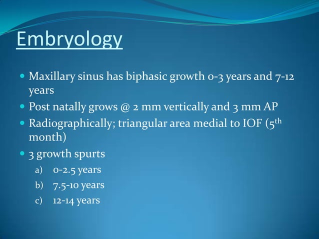 Surgical anatomy of maxillary sinus – note on (2) | PPTX