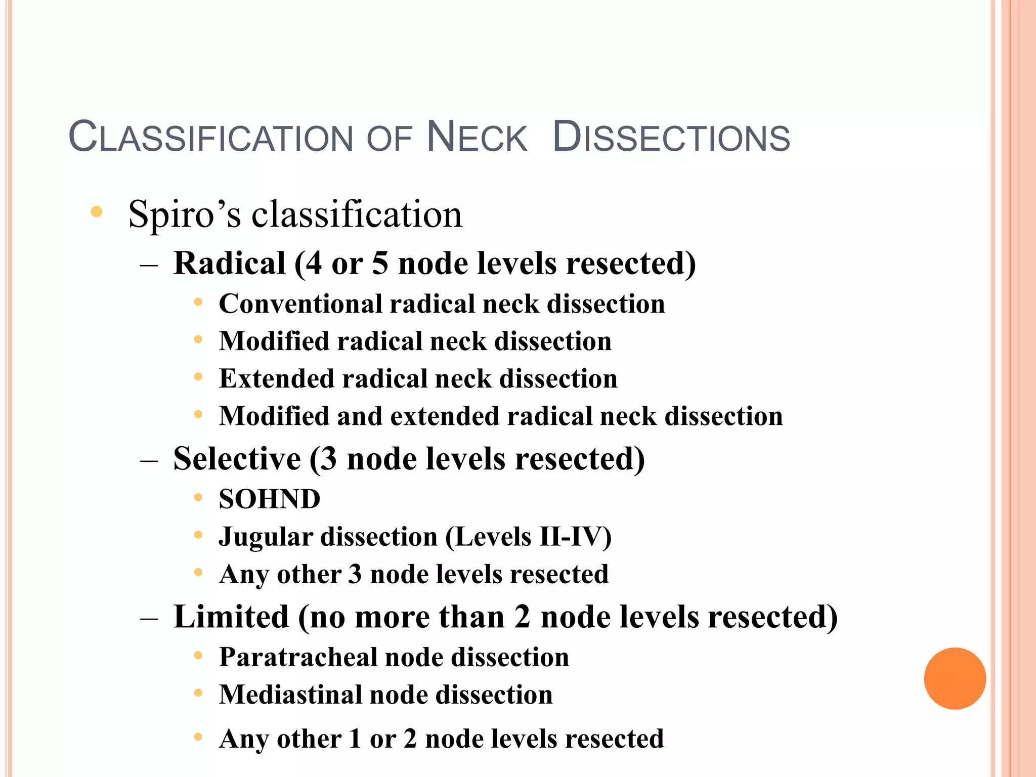 Surgical anatomy of neck and types of neck dissection | PPTX