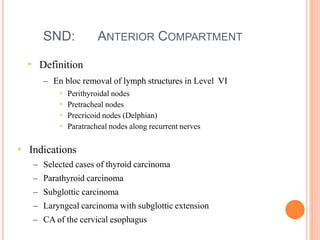 Surgical anatomy of neck and types of neck dissection | PPTX