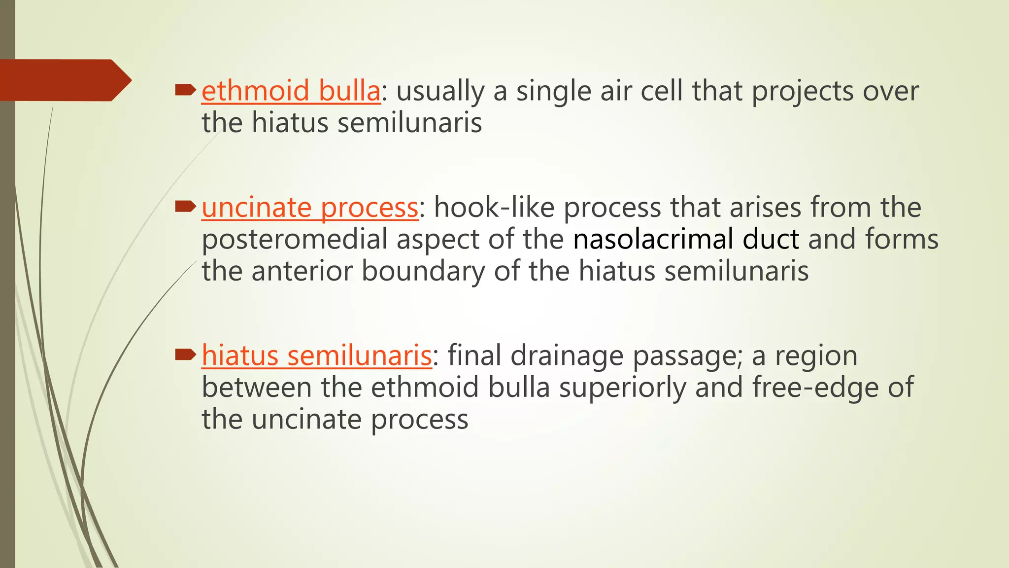 Surgical anatomy of osteomeatal complex | PPTX