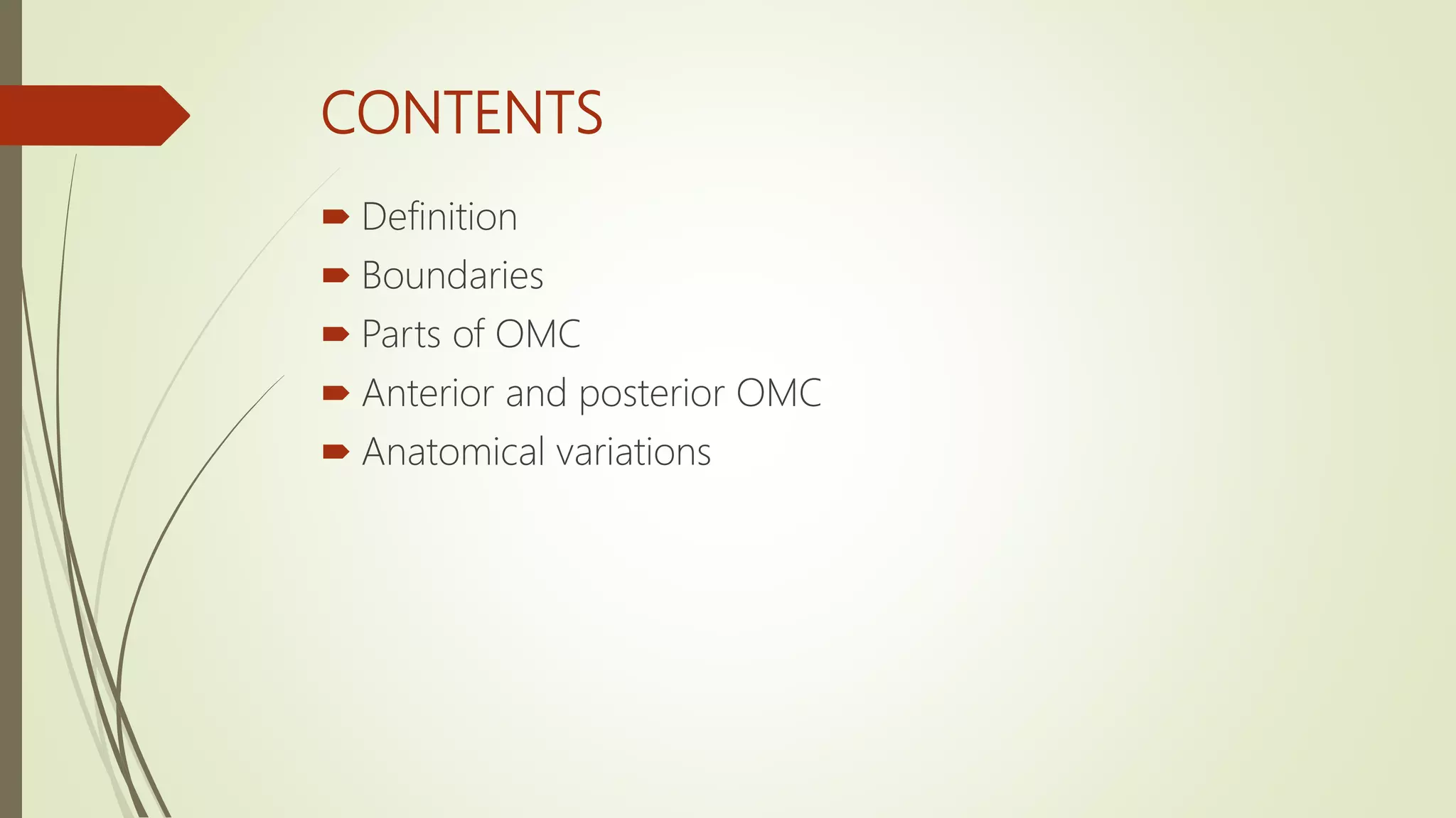 Surgical anatomy of osteomeatal complex | PPTX