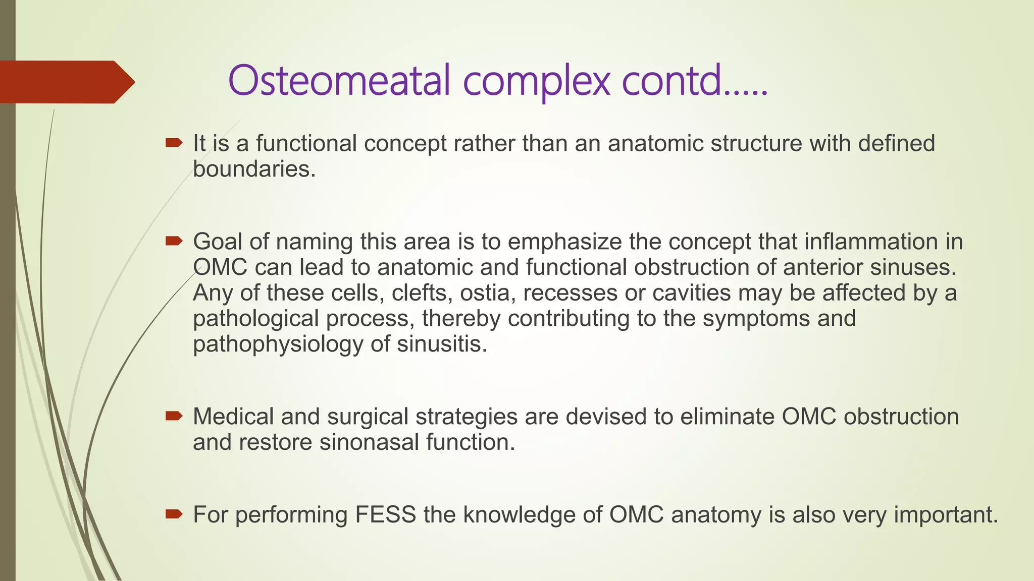 Surgical anatomy of osteomeatal complex | PPTX