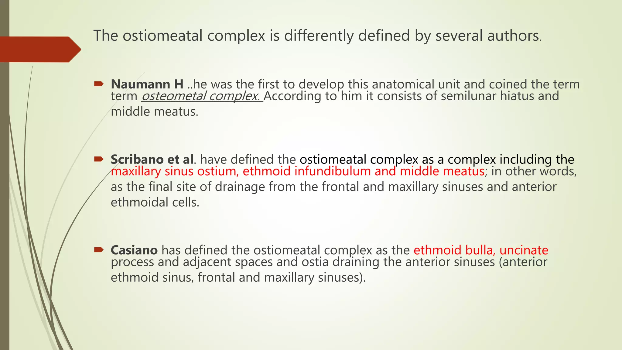 Surgical anatomy of osteomeatal complex | PPTX
