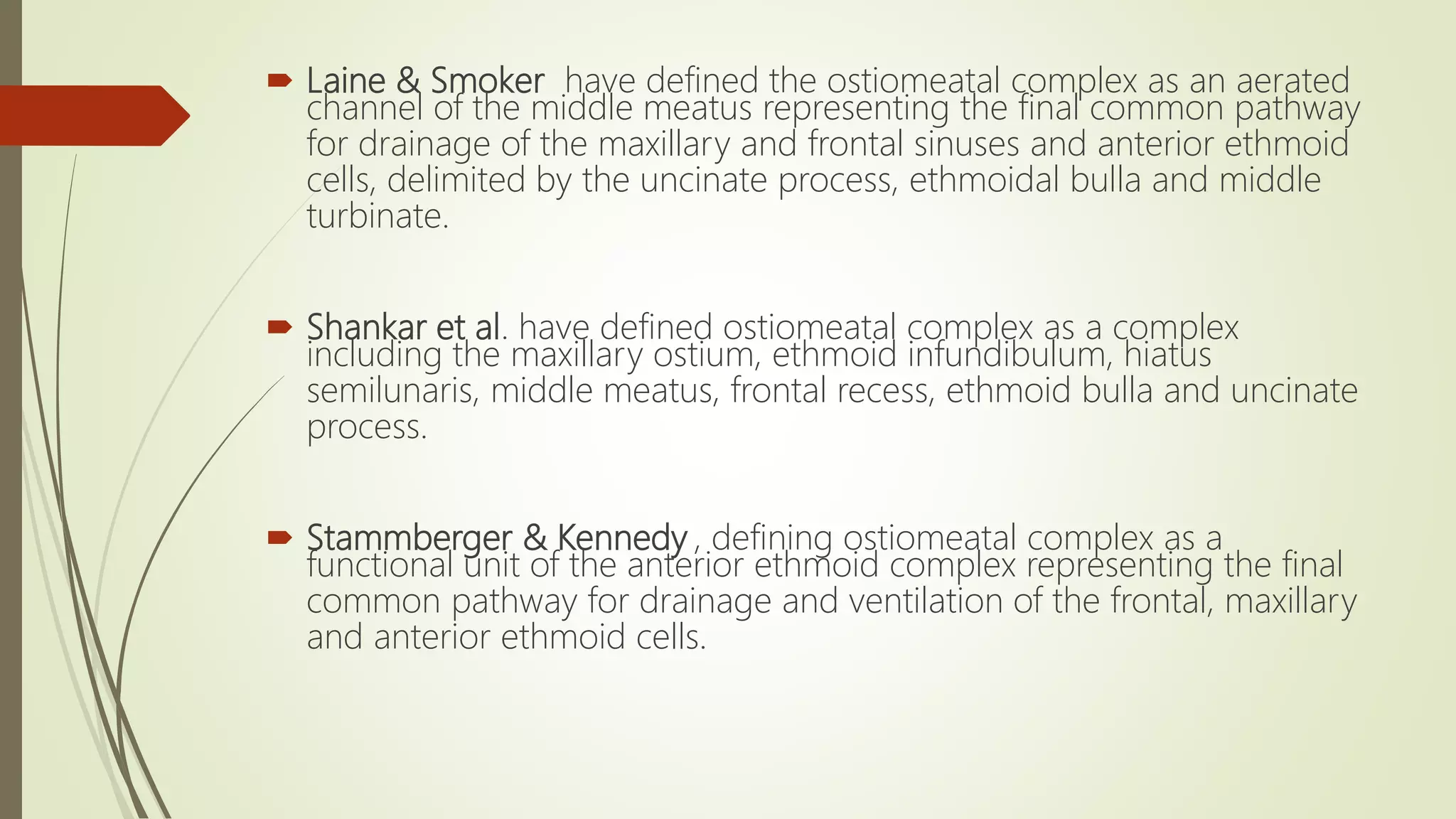 Surgical anatomy of osteomeatal complex | PPTX