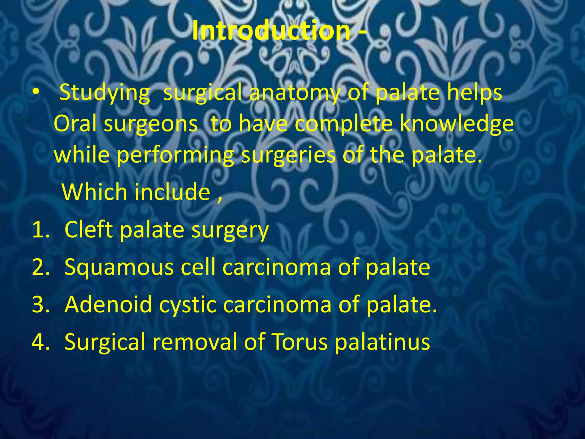 Surgical anatomy of palate by Dr. Amit Suryawanshi .Oral ...