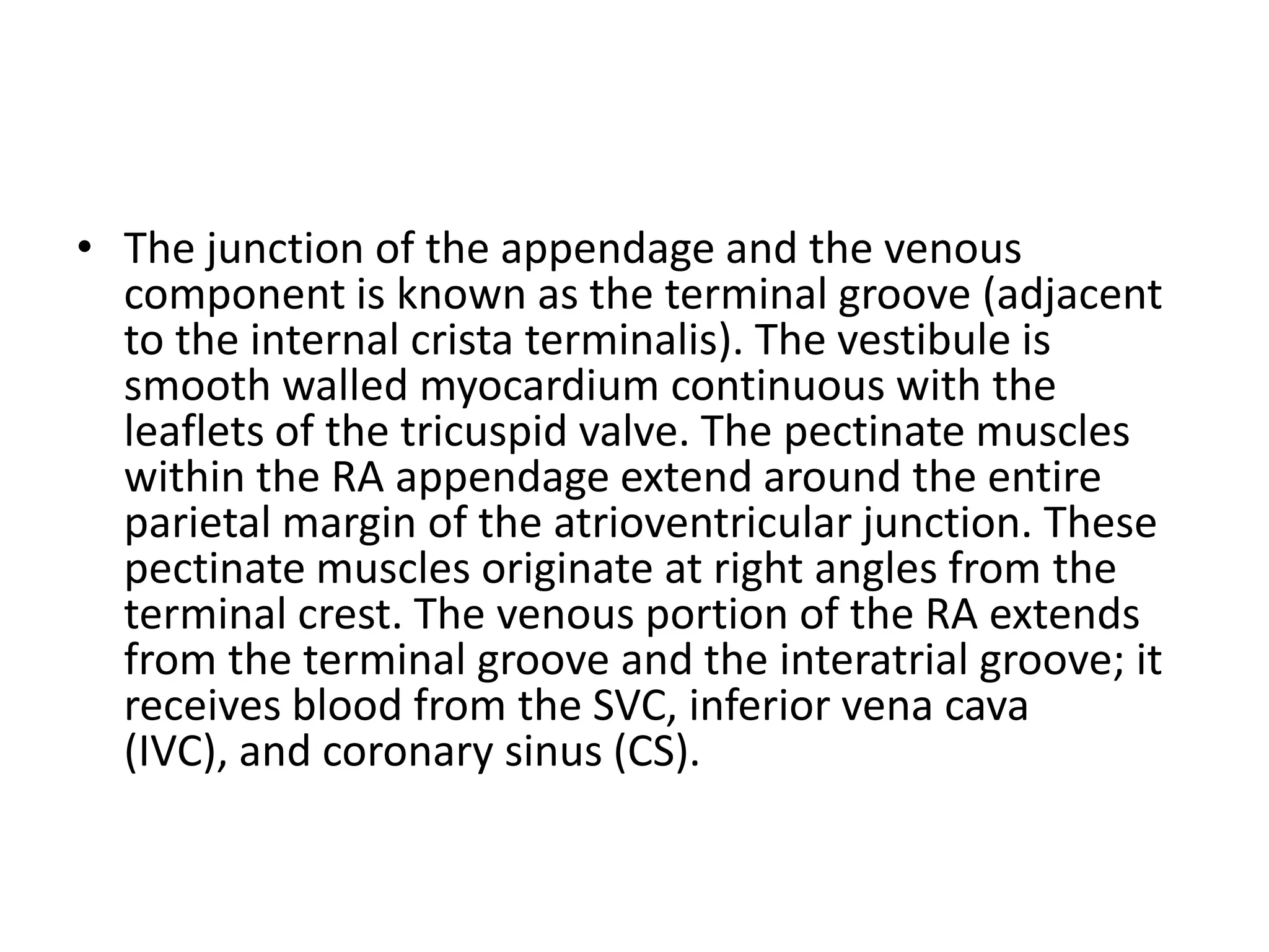 Surgical anatomy of right atrium | PPTX