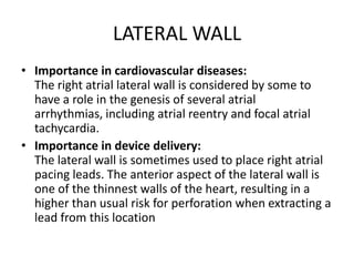 Surgical anatomy of right atrium | PPTX