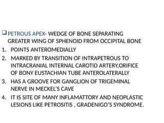 surgical anatomy temporal bone and its apllied importance | PPTX