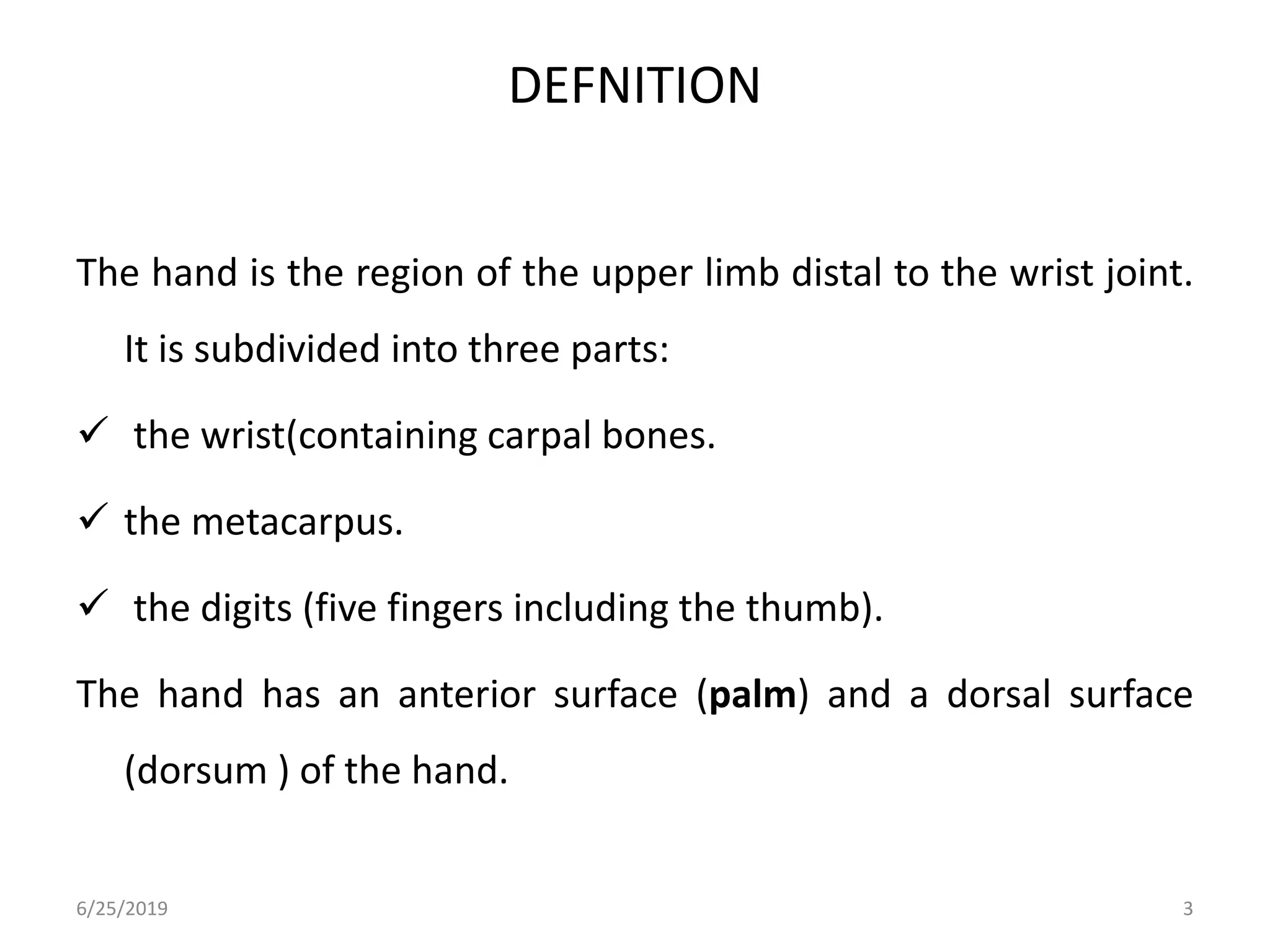 Surgical anatomy of the hand copy - copy | PPTX