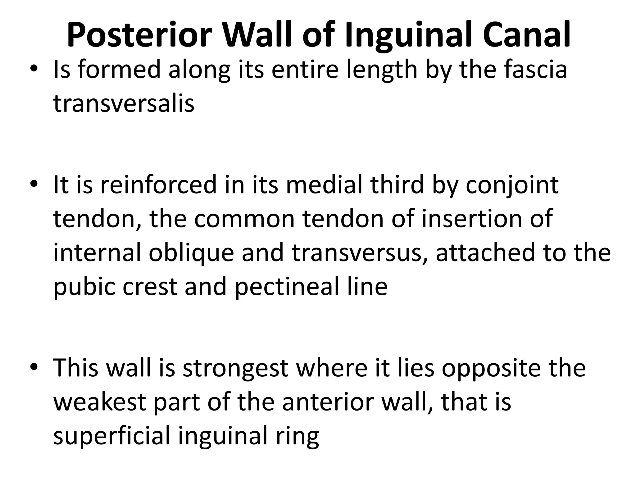 Surgical anatomy of the inguinal canal | PPTX