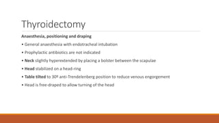 Surgical anatomy of thyroid, tumours & complications | PPTX