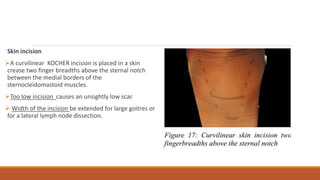 Surgical anatomy of thyroid, tumours & complications | PPTX