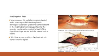 Surgical anatomy of thyroid, tumours & complications | PPTX