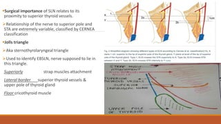 Surgical anatomy of thyroid, tumours & complications | PPTX