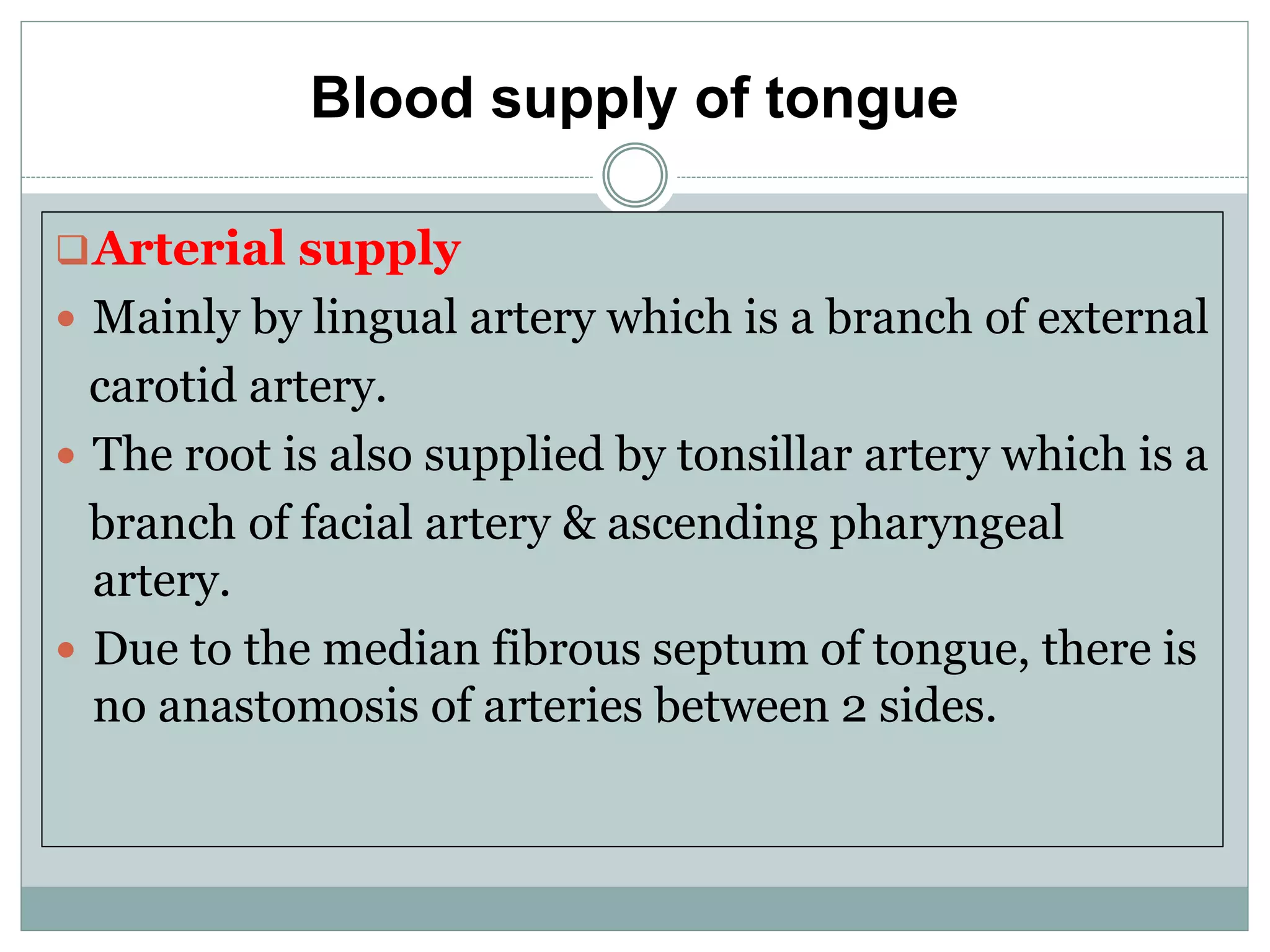 Surgical anatomy of tongue | PPTX