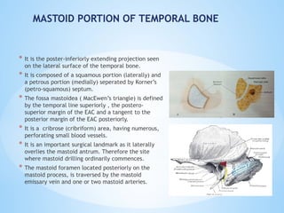 Surgical anat Temporal bone in detail... | PPTX