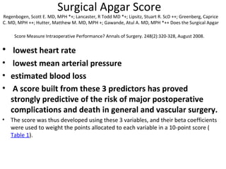 Surgical apgar score | PPT