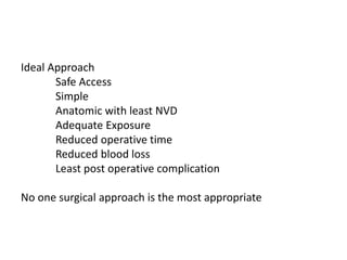 Surgical approach around hip and knee | PPTX