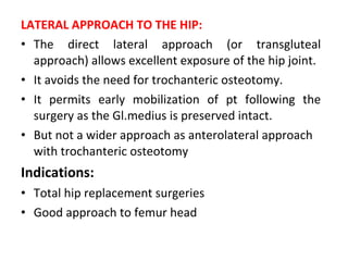 Surgical approaches to hip joint | PPT