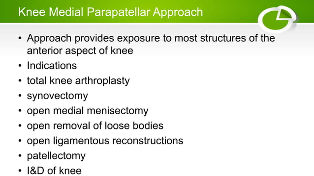 Surgical Approaches To The Knee Joint Ppt
