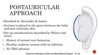Surgical approaches to tmj | PPTX