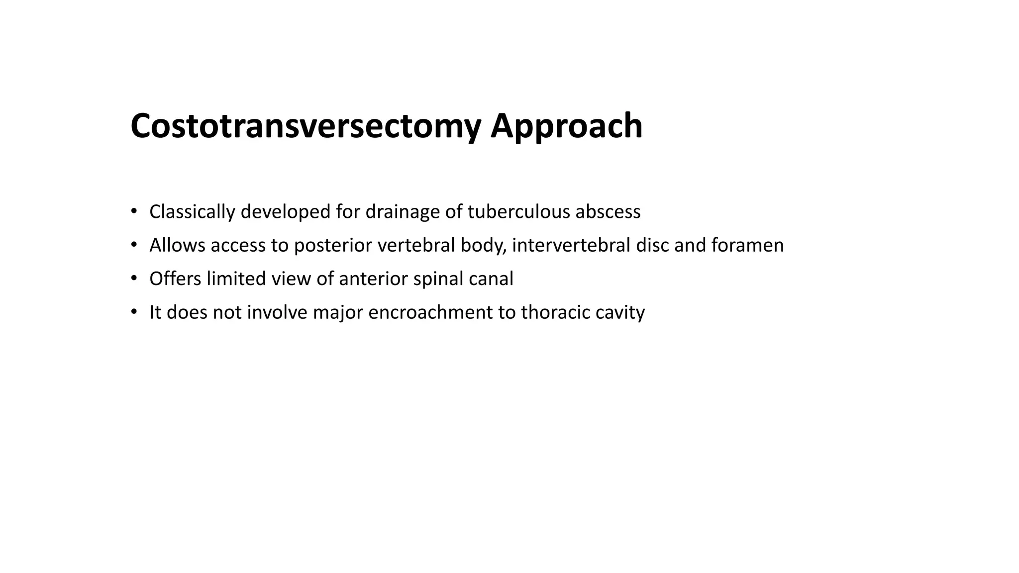 Surgical approach for thoracic and lumbosacral spine | PPTX