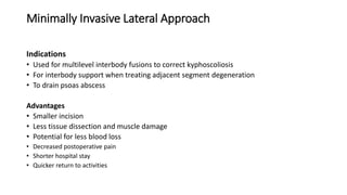 Surgical approach for thoracic and lumbosacral spine | PPTX