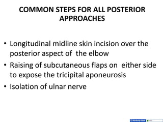 Surgical approach intercondylar/ supracondylar humerus fracture | PPT
