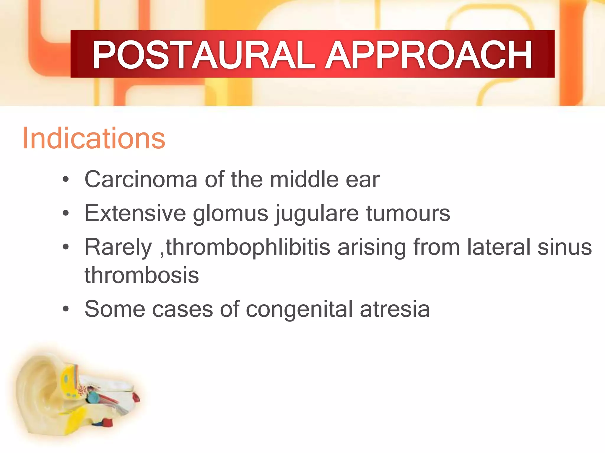 Surgical approach to middle ear,mastoid mamoon | PPTX