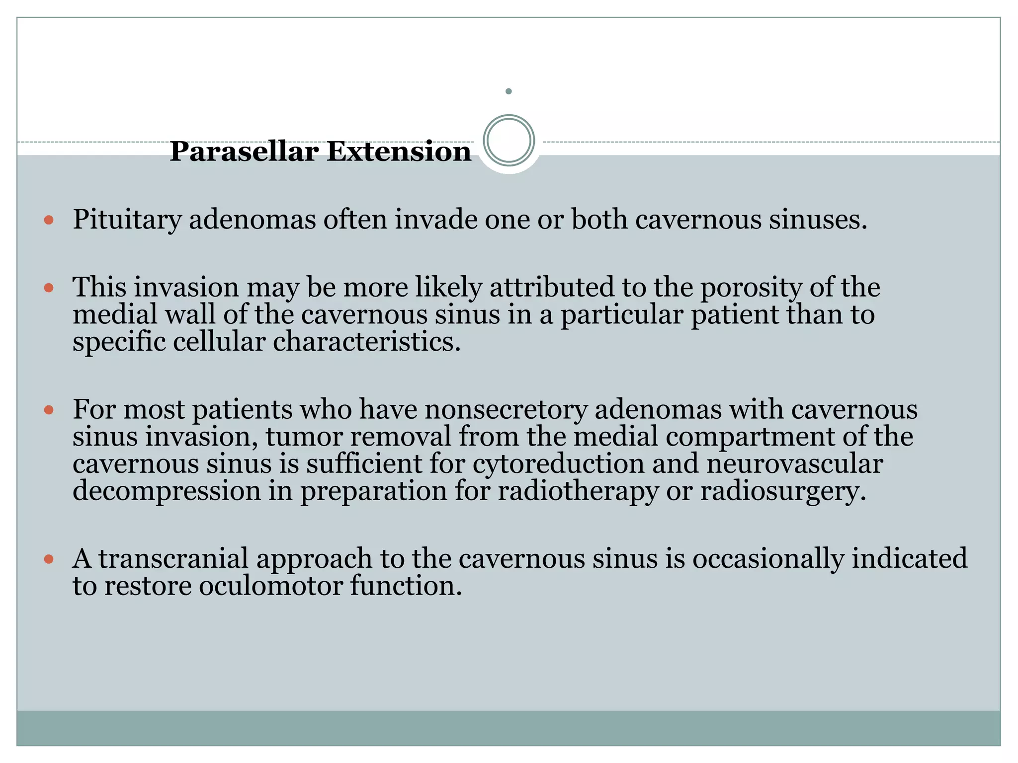 Surgical approach to pituitary adenoma | PDF