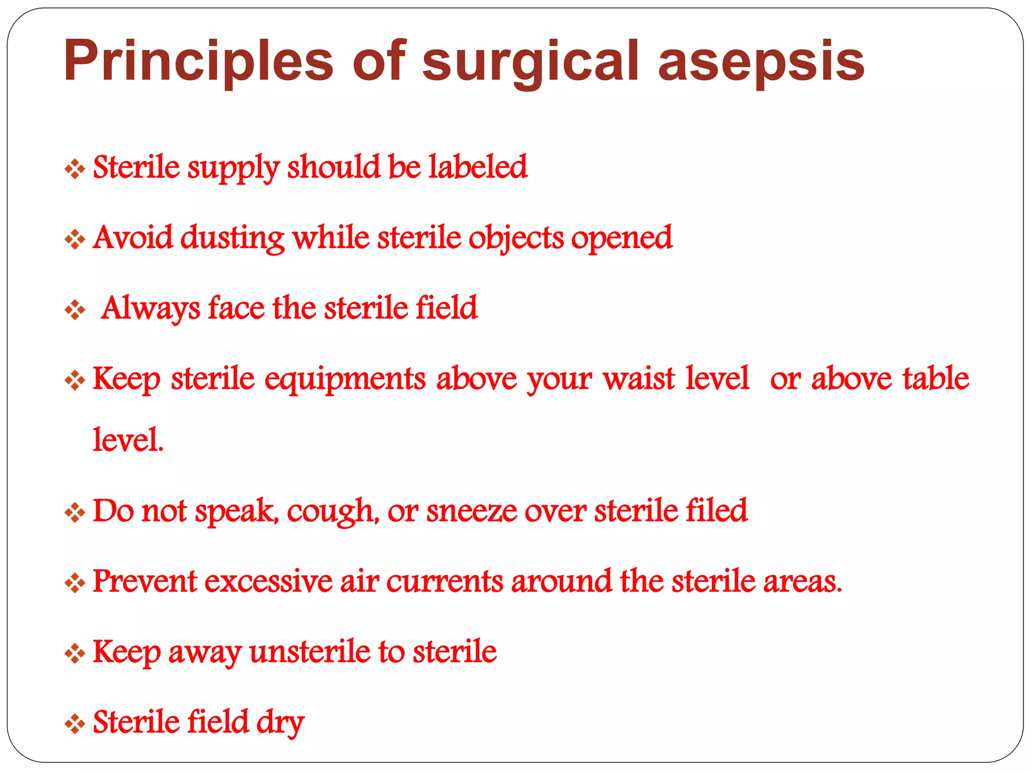 Surgical asepsis and bandaging | PPTX