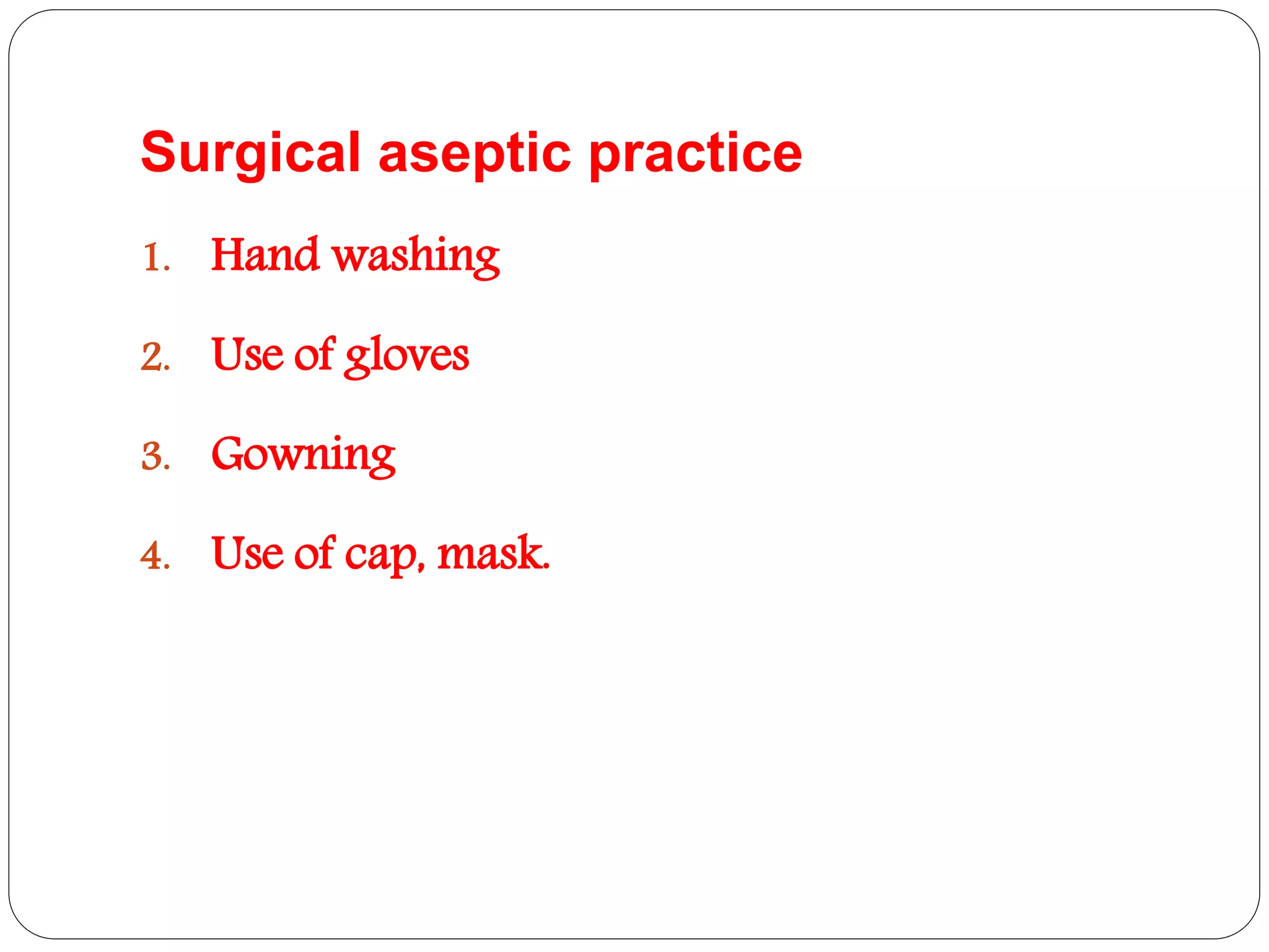 Surgical asepsis and bandaging | PPTX