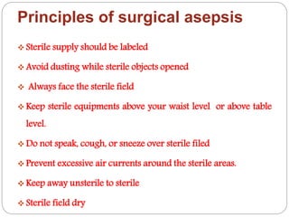 Surgical asepsis and bandaging | PPTX