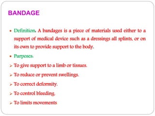 Surgical asepsis and bandaging PPT