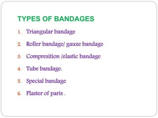 Surgical asepsis and bandaging | PPTX
