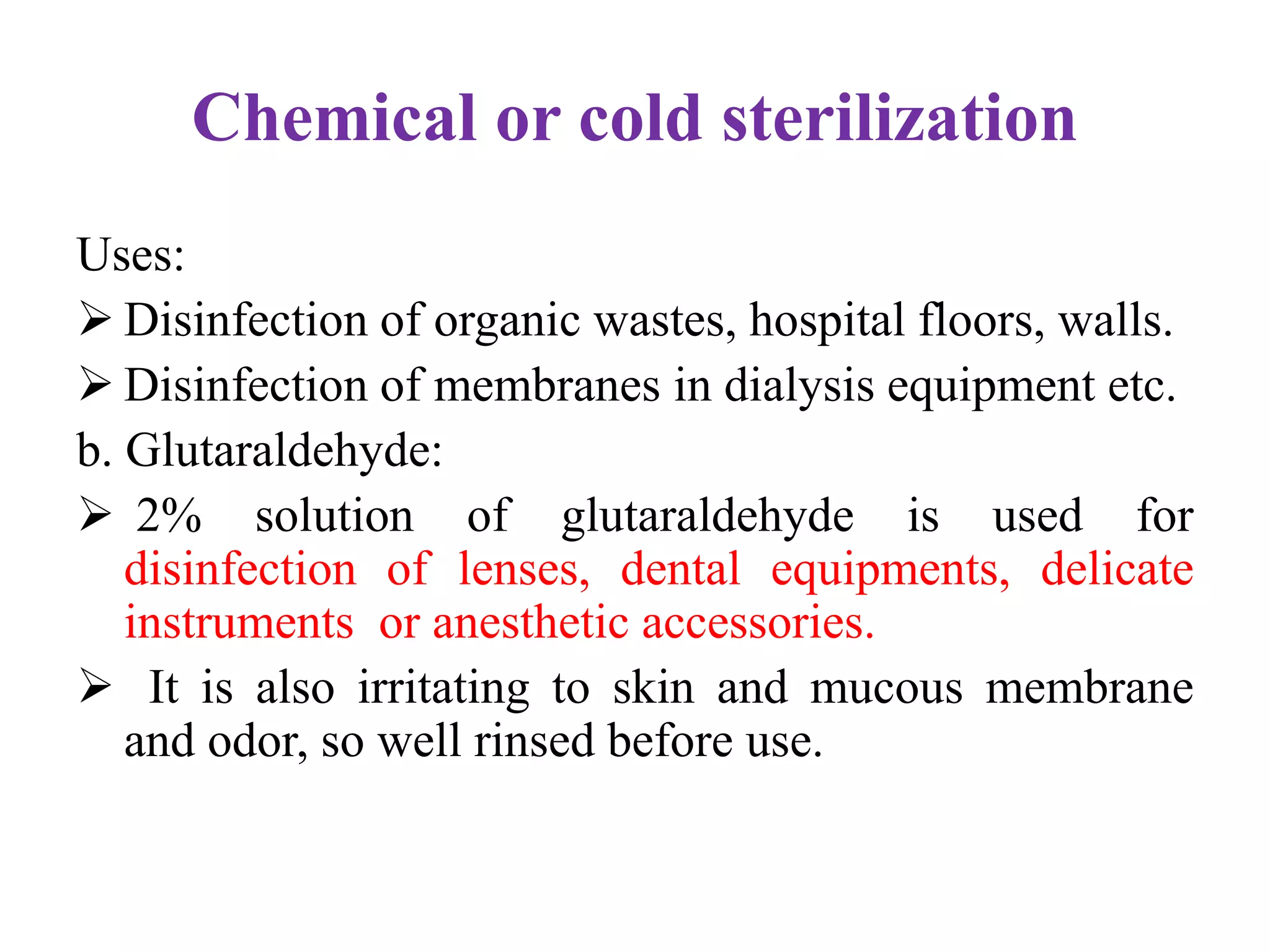 Surgical asepsis, sterilization and disinfection | PPTX