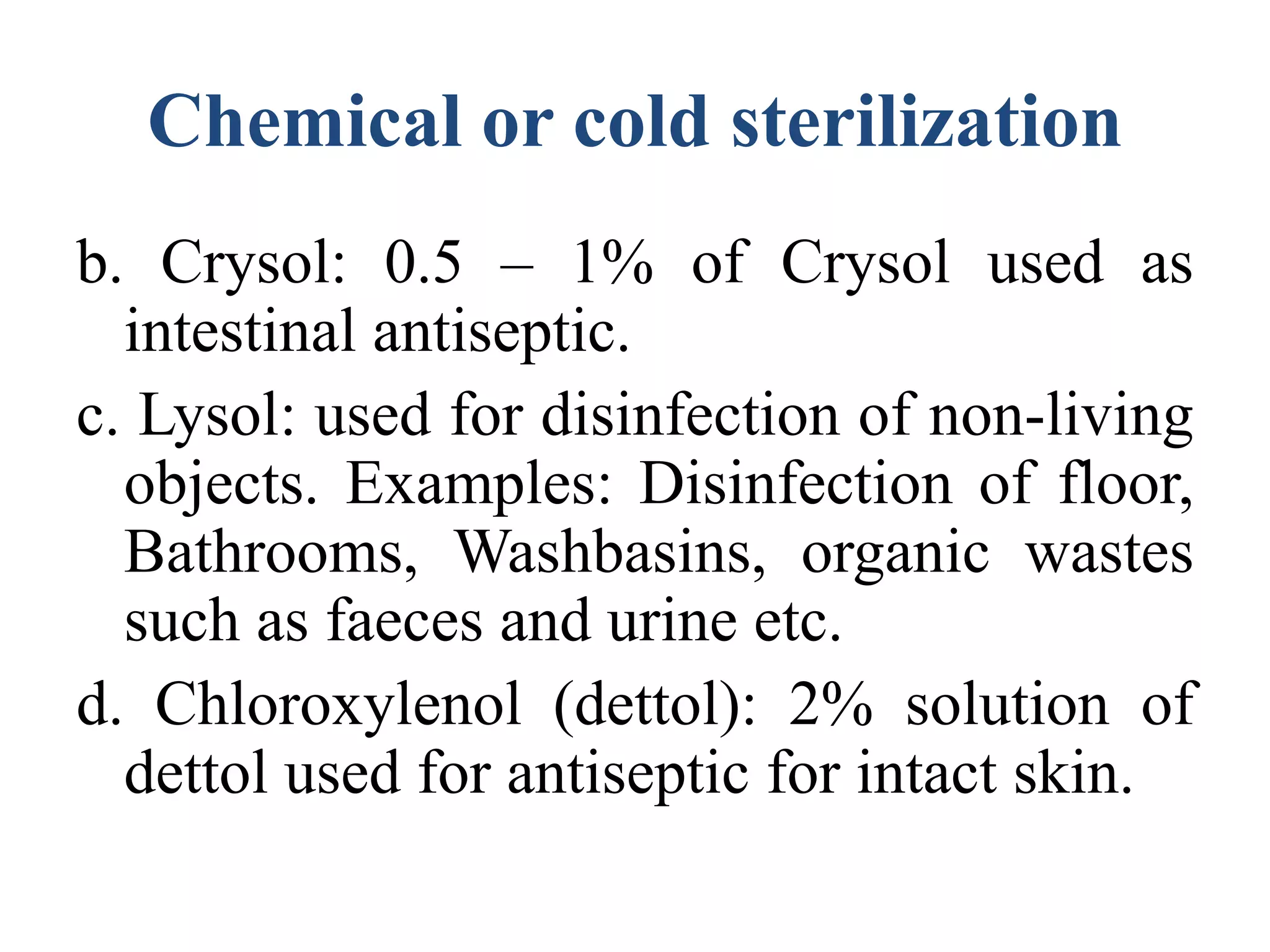 Surgical asepsis, sterilization and disinfection | PPTX