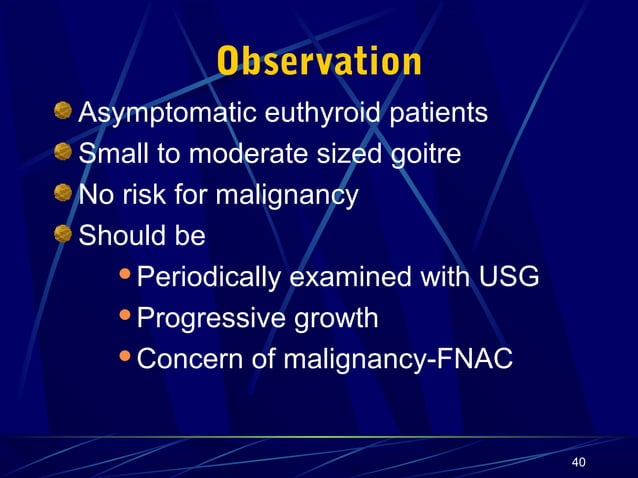 Surgical aspects of goitre | PPT