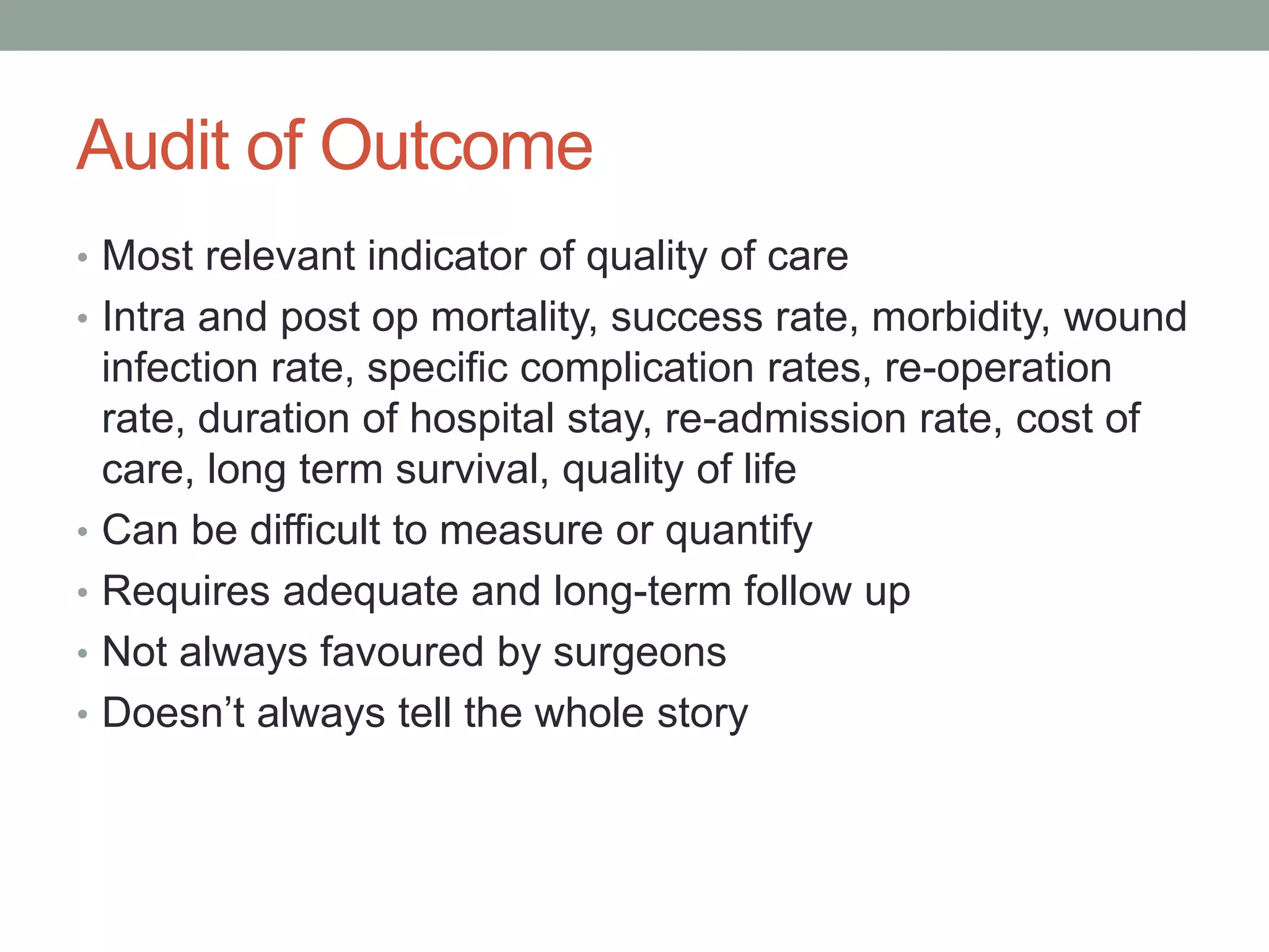 Surgical Audit | PPTX