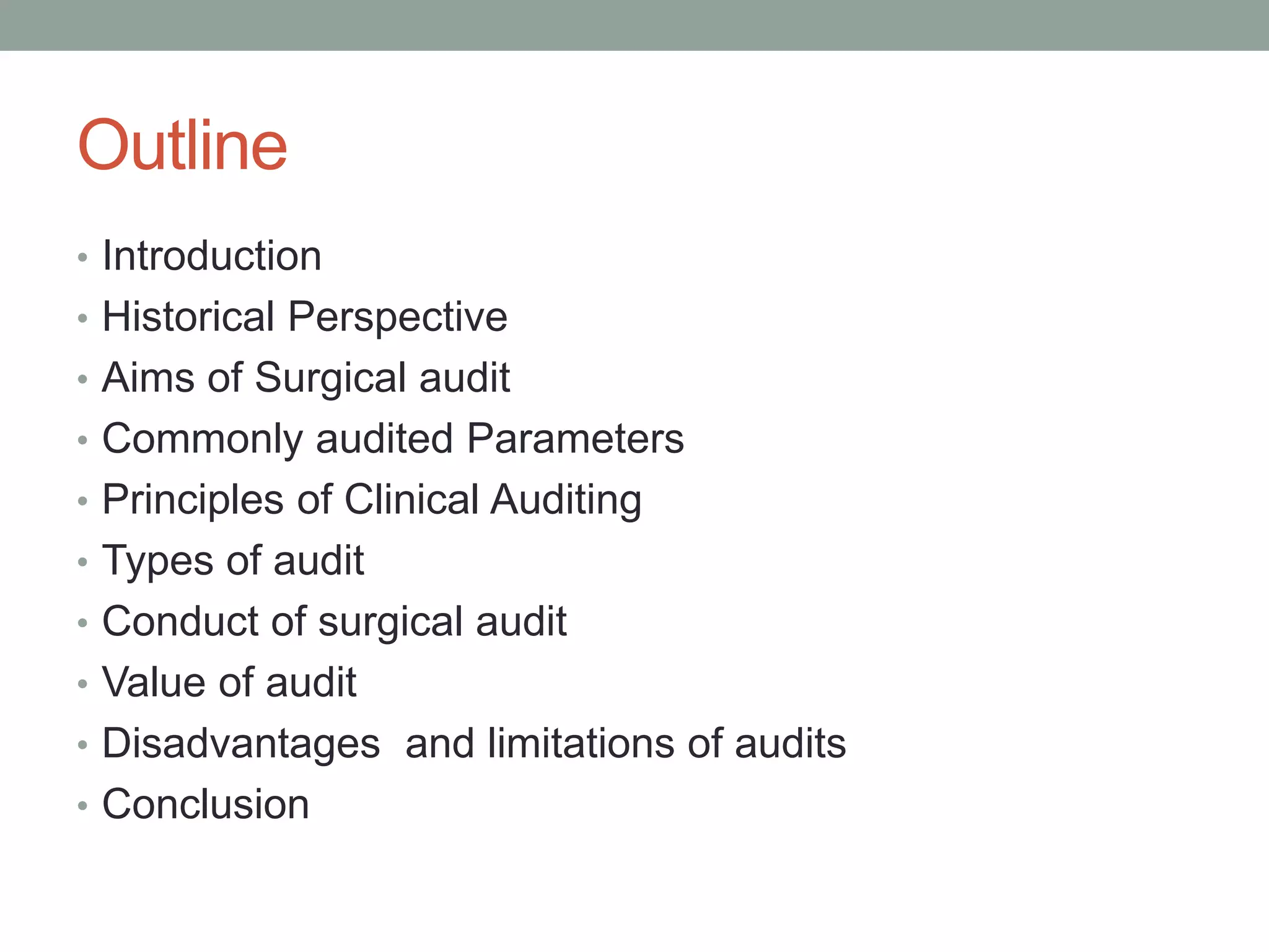 Surgical Audit | PPTX