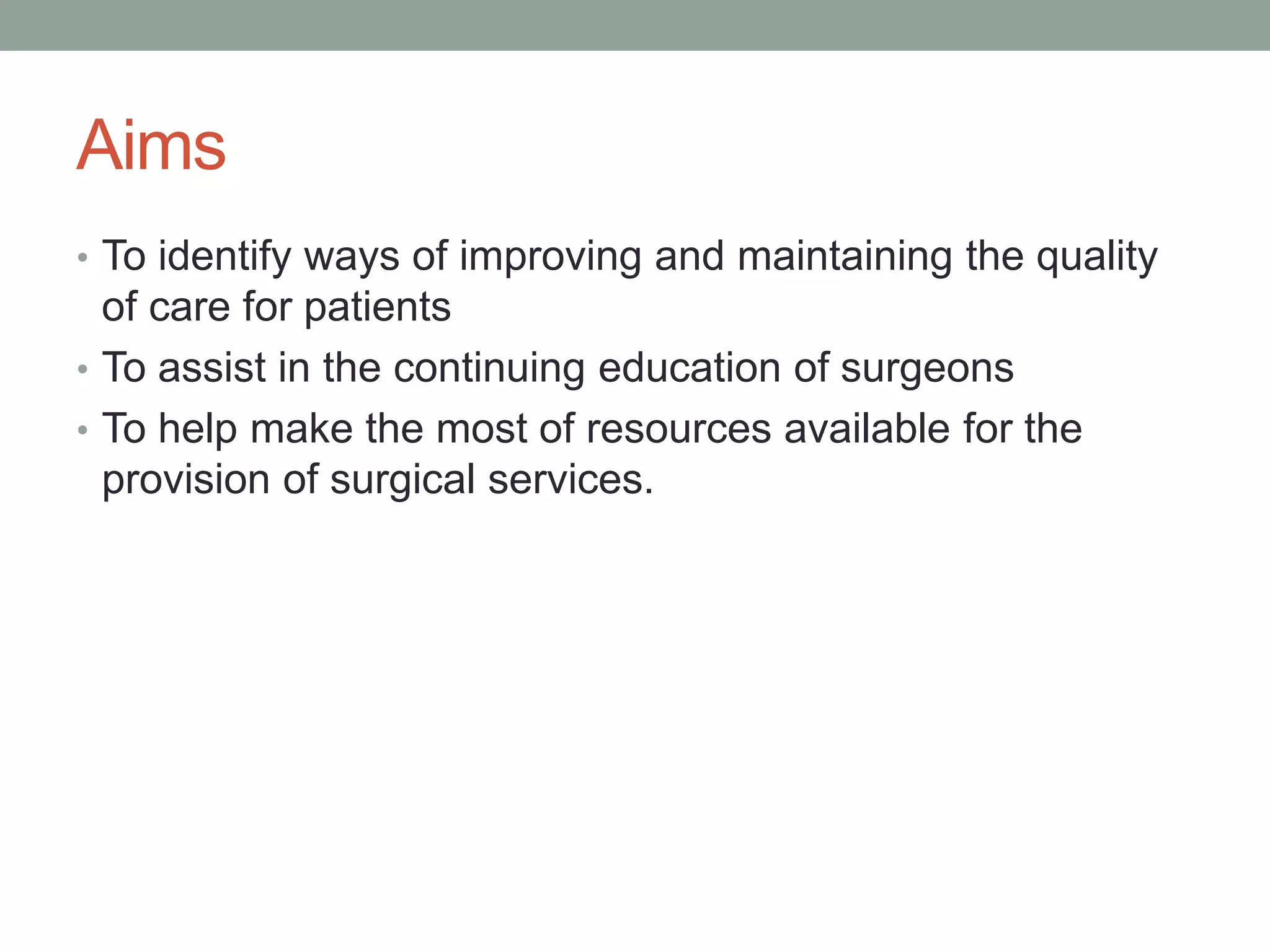 Surgical Audit | PPTX