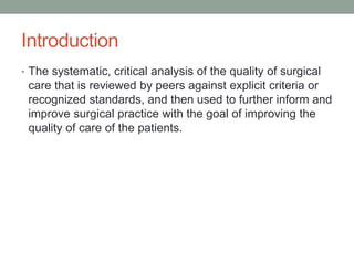 Surgical Audit | PPTX