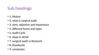 ppt on SURGICAL AUDIT [Autosaved].pptx