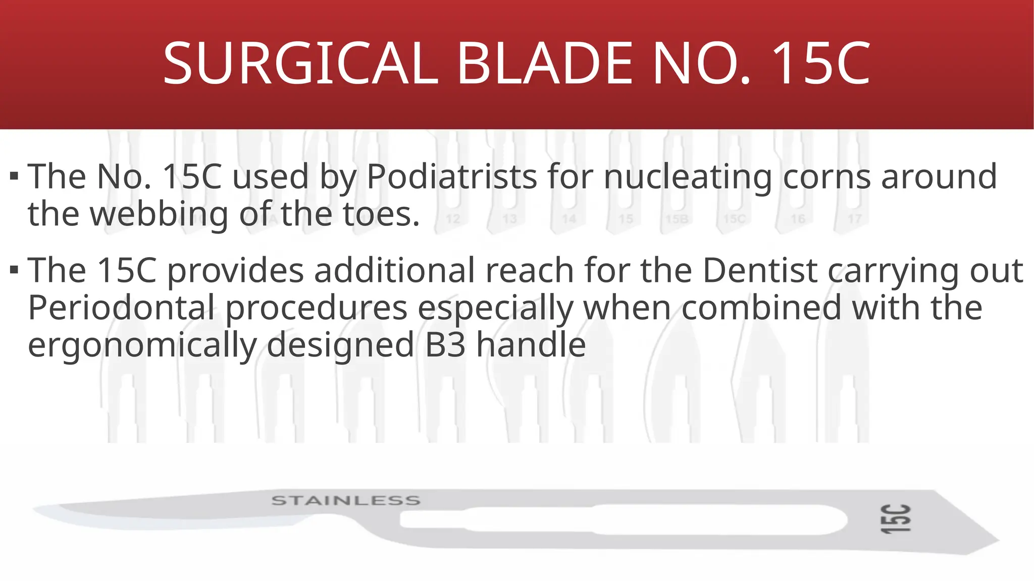 ALL TYPES SURGICAL BLADES SIZE AND USES. | PPTX