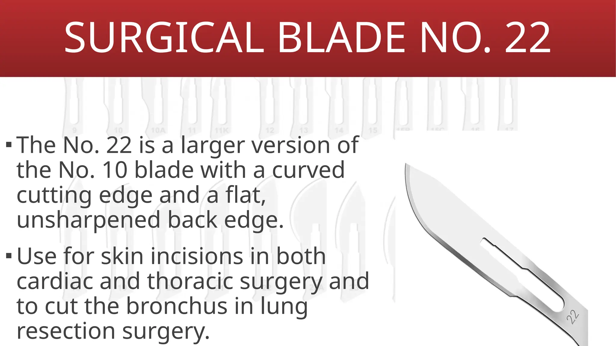 ALL TYPES SURGICAL BLADES SIZE AND USES. | PPTX