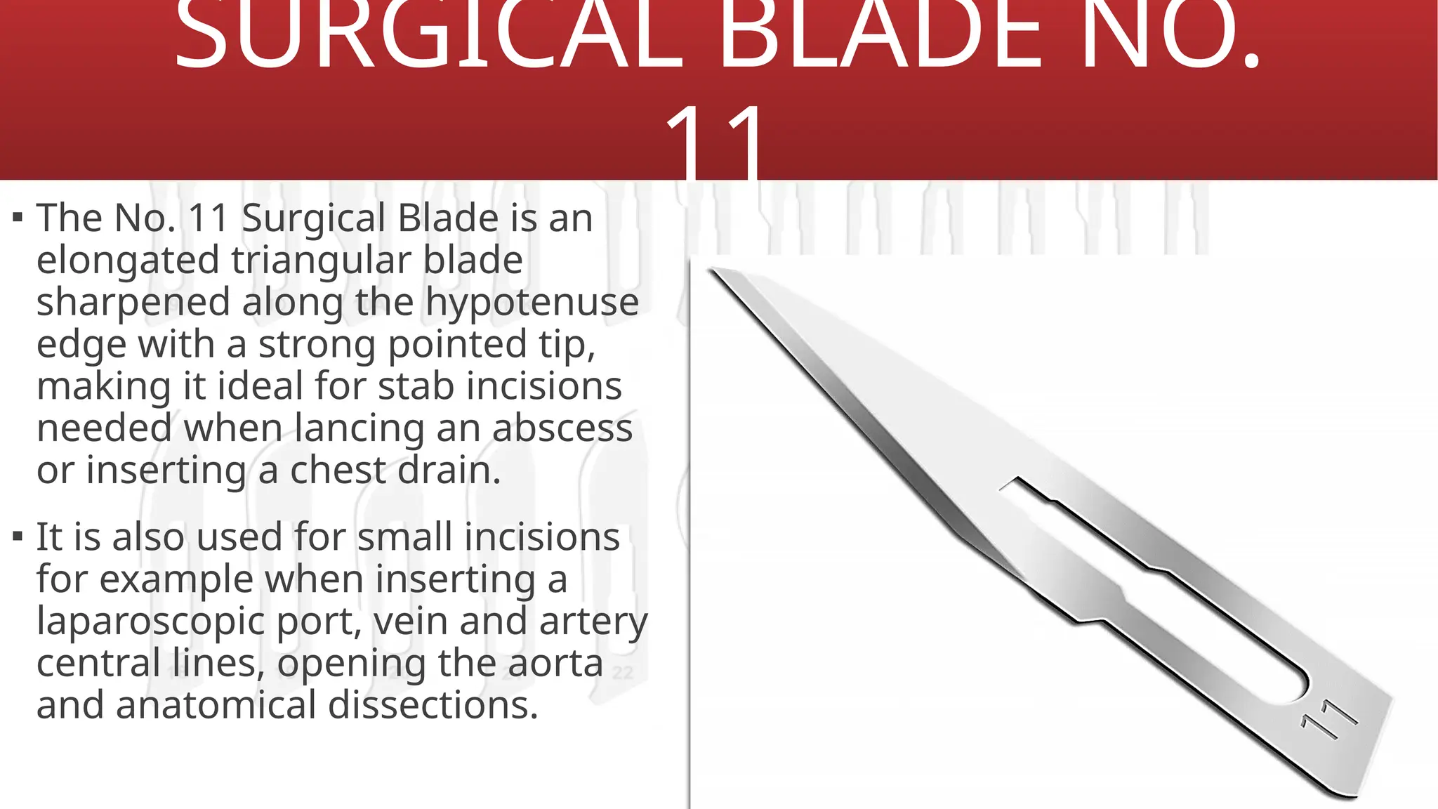 ALL TYPES SURGICAL BLADES SIZE AND USES. | PPTX